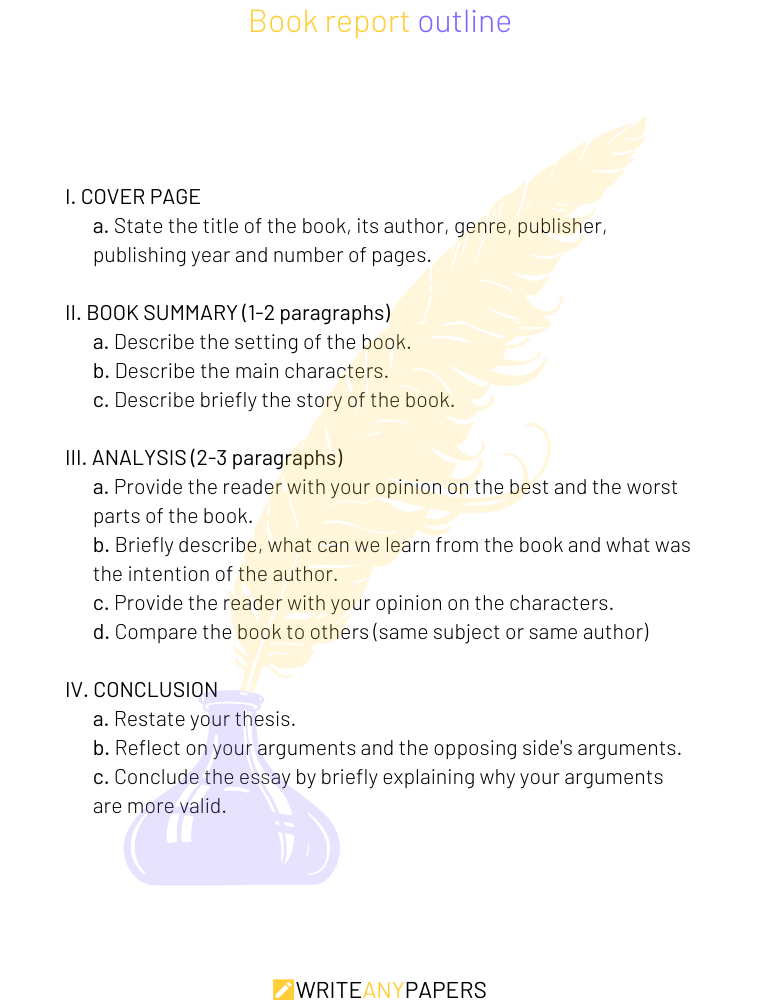 Book Report Template For College How To Write A Book Report College 